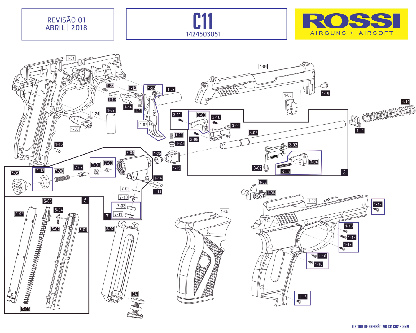 ROSSI R11 (C11) CO2 4,5MM