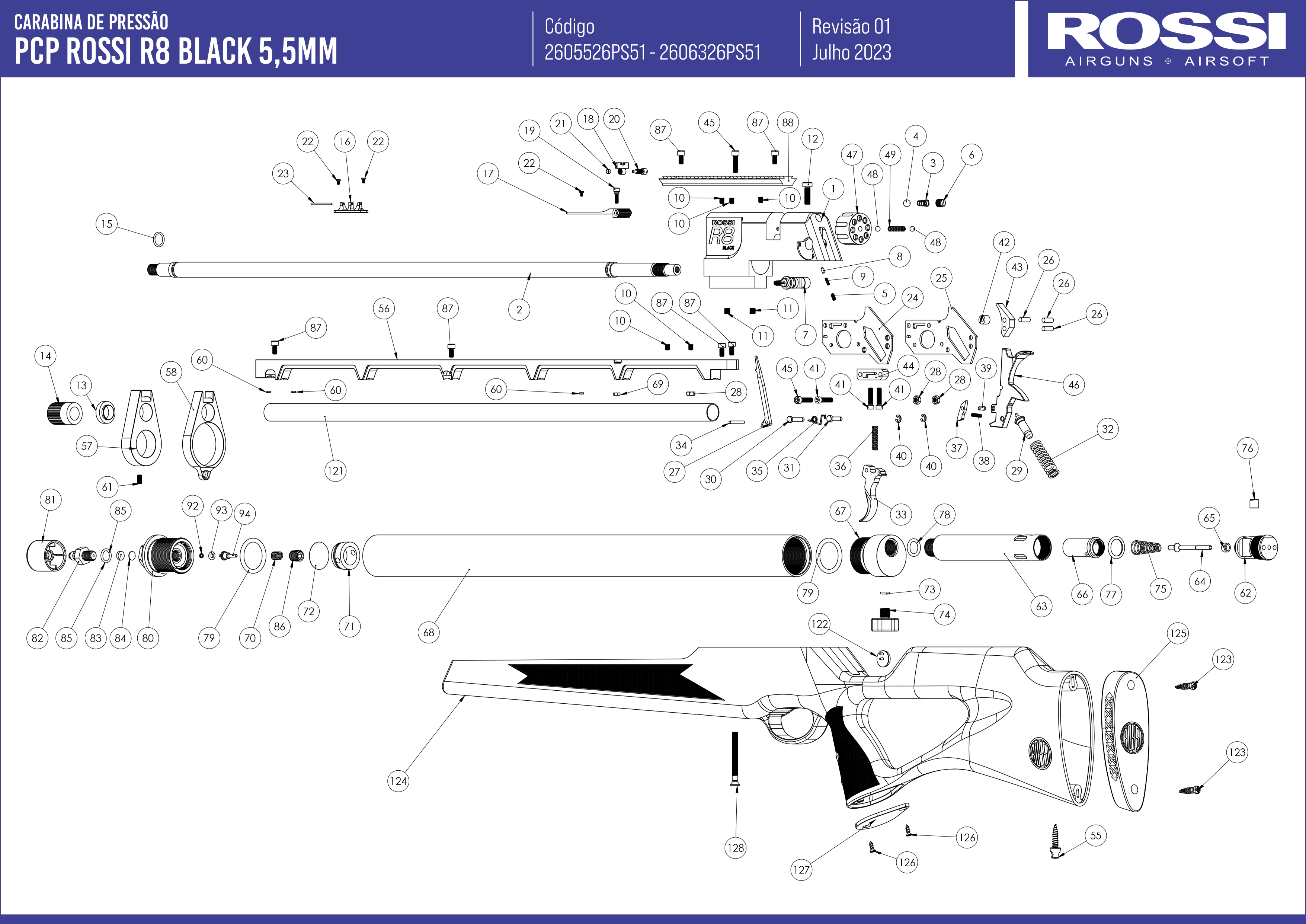 ROSSI R8 VR PCP 5,5MM