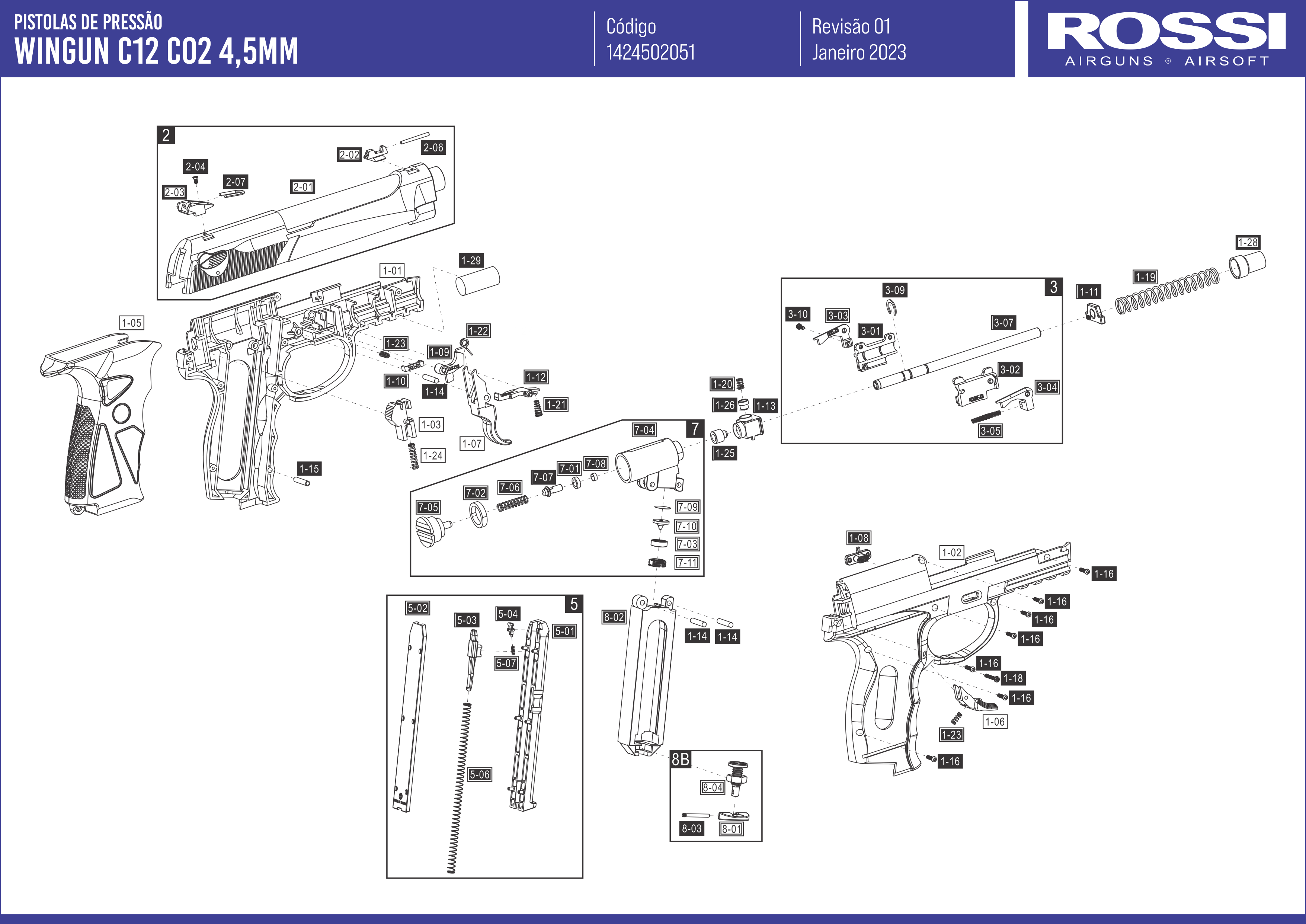 ROSSI R12 (C12) CO2 4,5MM