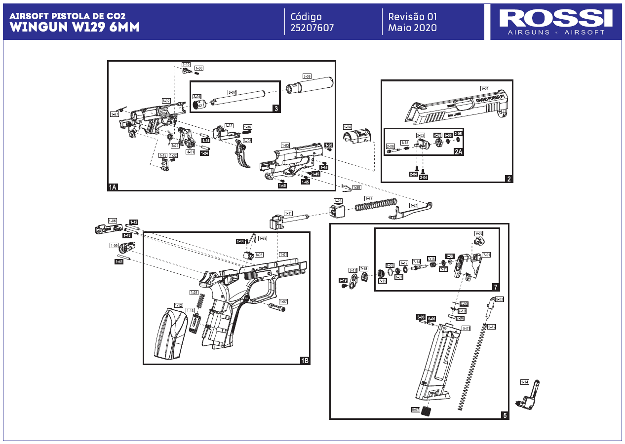 ROSSI W129 CO2 BLOWBACK 4,5MM